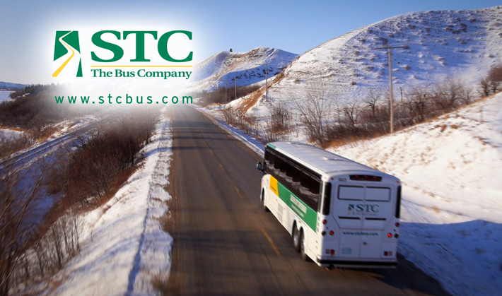 Saskatchewan Transportation Company Bus gets the Java Post aerial ...